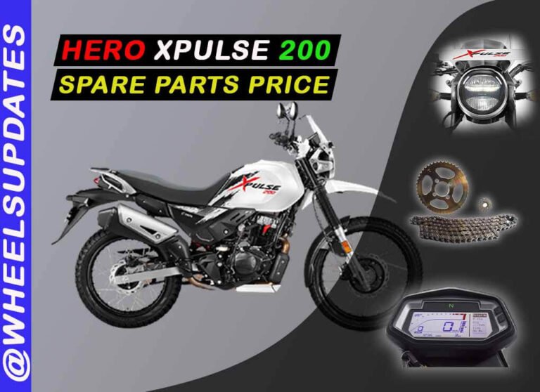 Hero Xpulse 200 spare parts price list in India 2022
