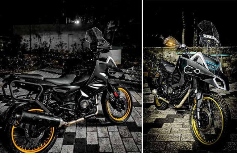 India's first fully modified pulser 220 adventure - Wheelsupdates